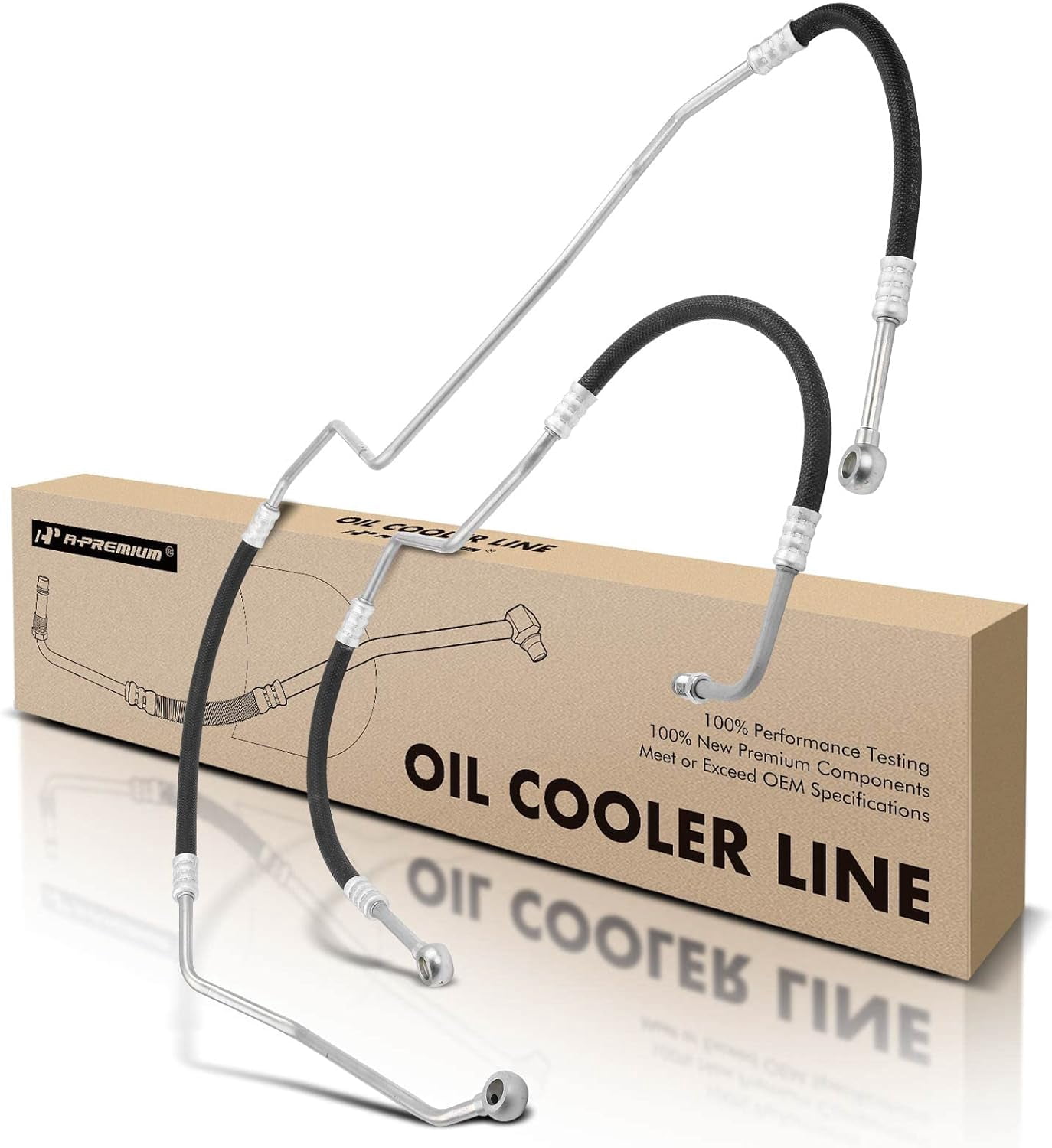 A-Premium Inlet & Outlet Automatic Transmission Oil Cooler Line Hose ...
