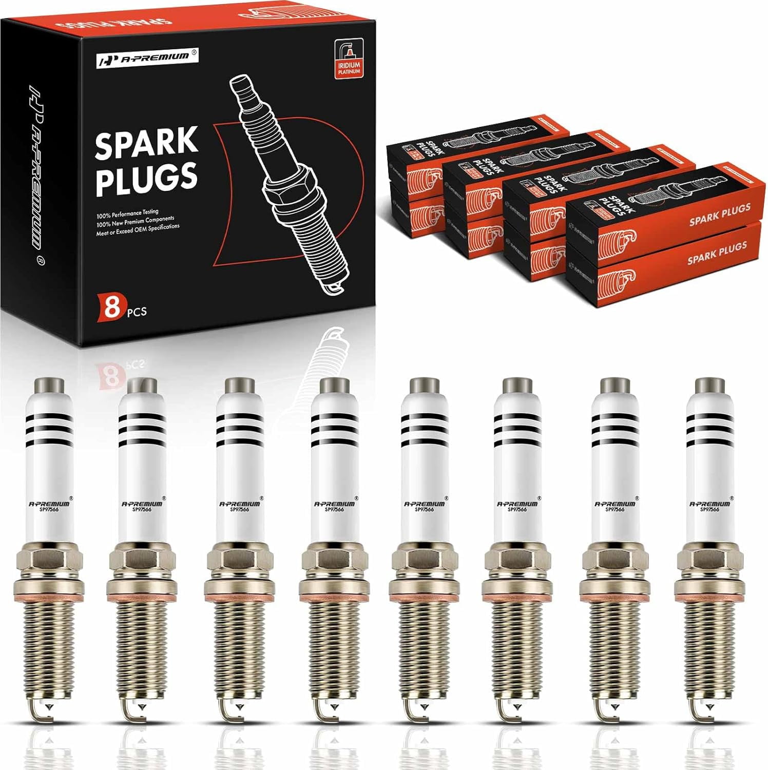 A-Premium Iridium Platinum Spark Plugs Compatible with Mercedes-Benz ...