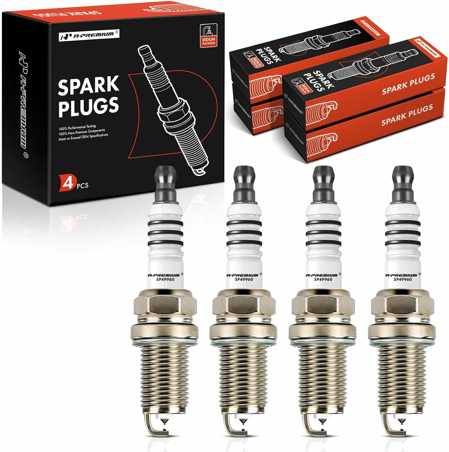 A-Premium Iridium and Platinum Spark Plugs Compatible with Toyota ...