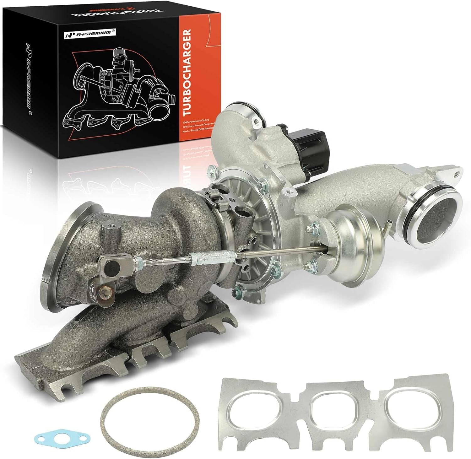 A-Premium Left Side Complete RHF4 Turbocharger Turbo Kit with Actuator ...