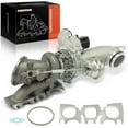A-Premium Left Side Complete RHF4 Turbocharger Turbo Kit with Actuator and Gasket Compatible ...