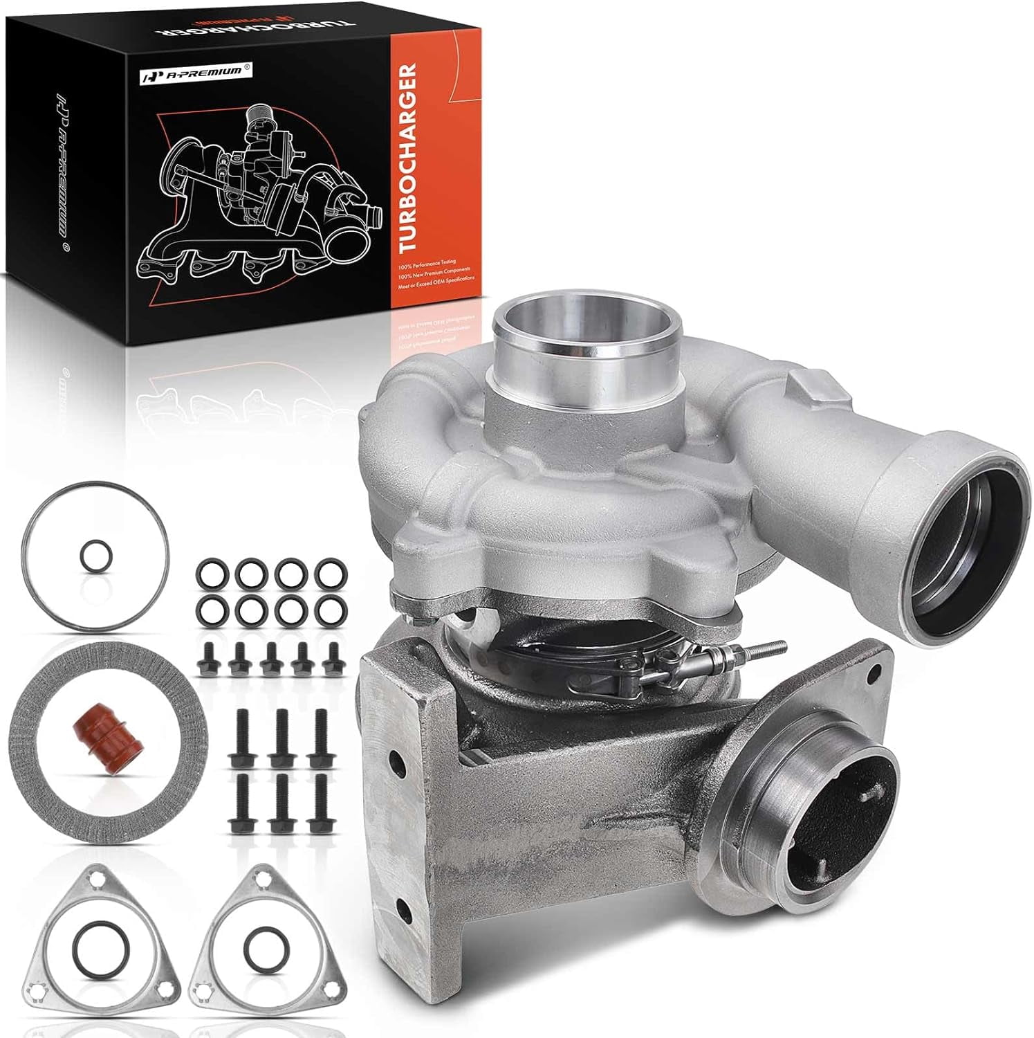 A-Premium Low Pressure Complete Turbo Turbocharger Kit, with Gasket ...