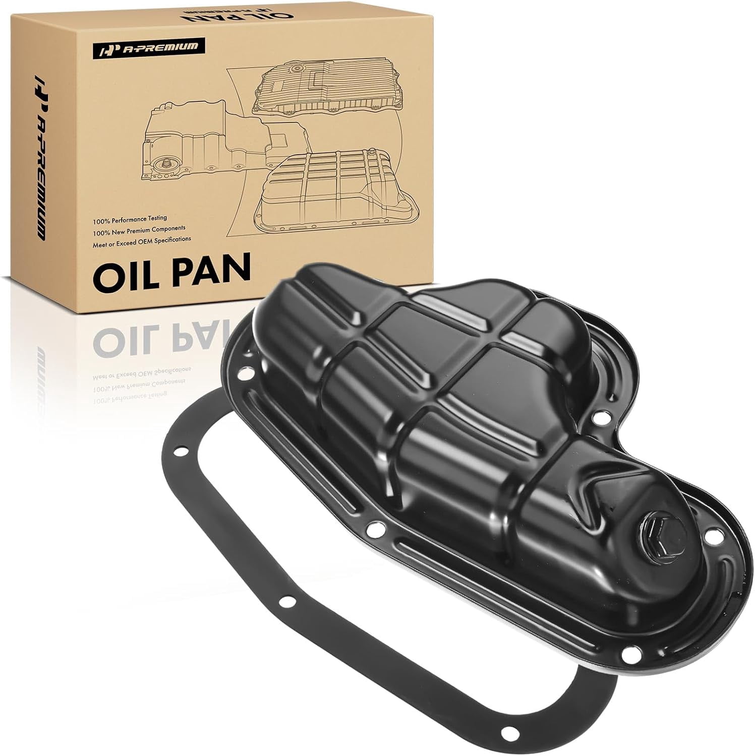 A-Premium Lower Engine Oil Pan with Gasket Compatible with Nissan ...