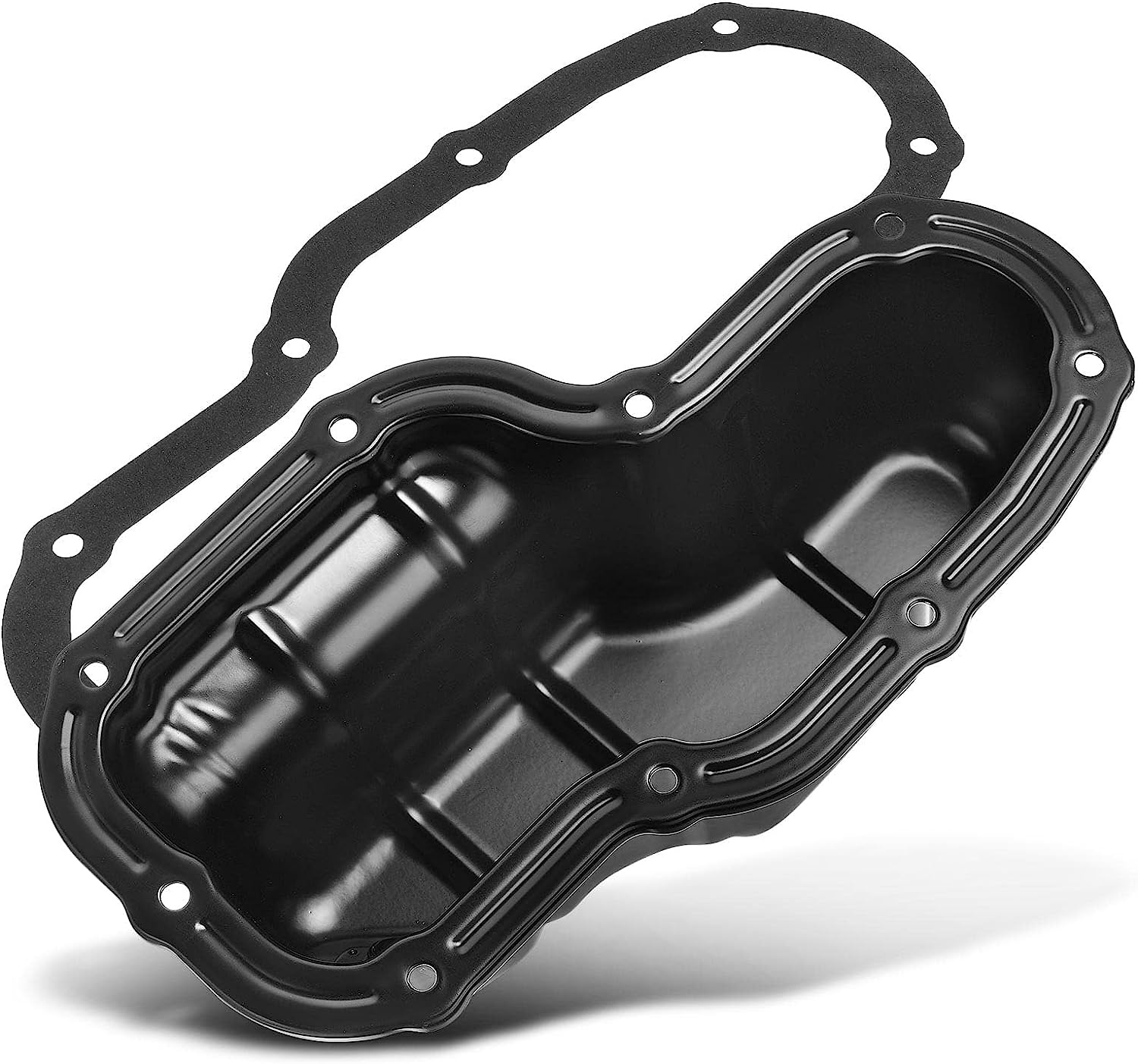 A-Premium Lower Engine Oil Pan Sump with Drain Plug & Gasket Compatible ...