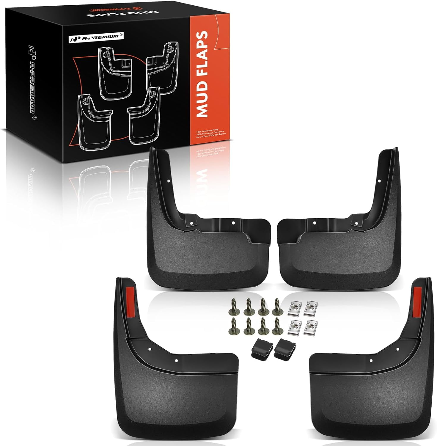 A-Premium Mud Flaps Splash Guards, Compatible with Chevrolet Silverado ...