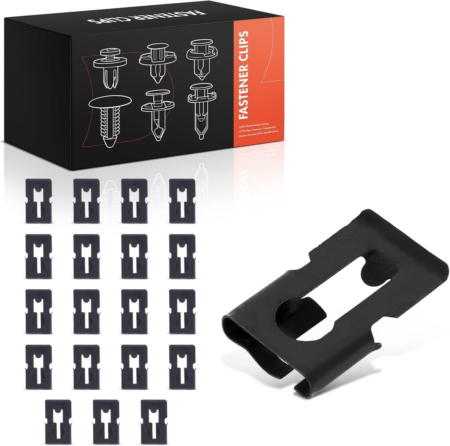 A-Premium Nylon Door Lock Rod Retainer Fastener Push Pin Clips 20-Pack ...