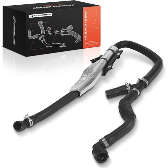 A-Premium Outlet HVAC Heater Hose Pipe Line Assembly with Clamps and ...