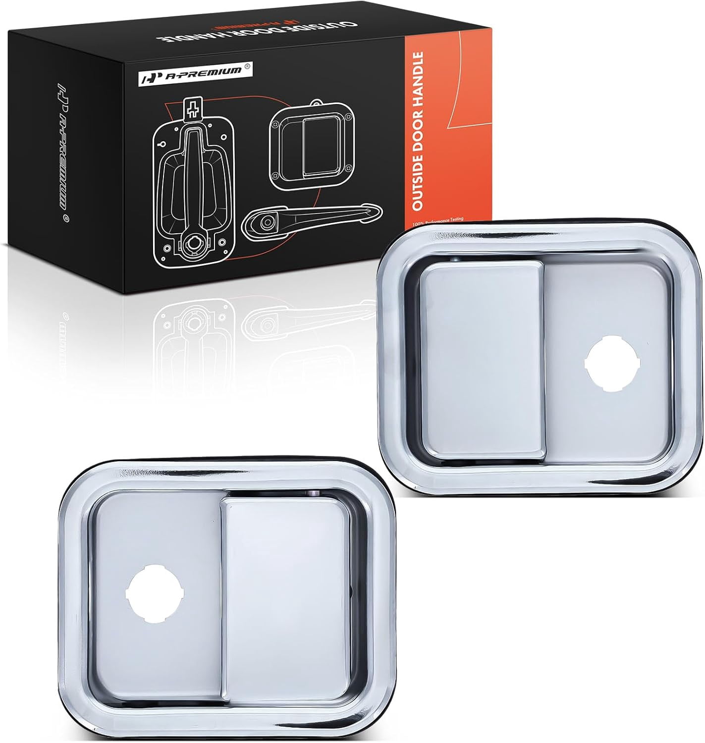 A-Premium Outside Exterior Door Handles with Hole Compatible with Mack ...