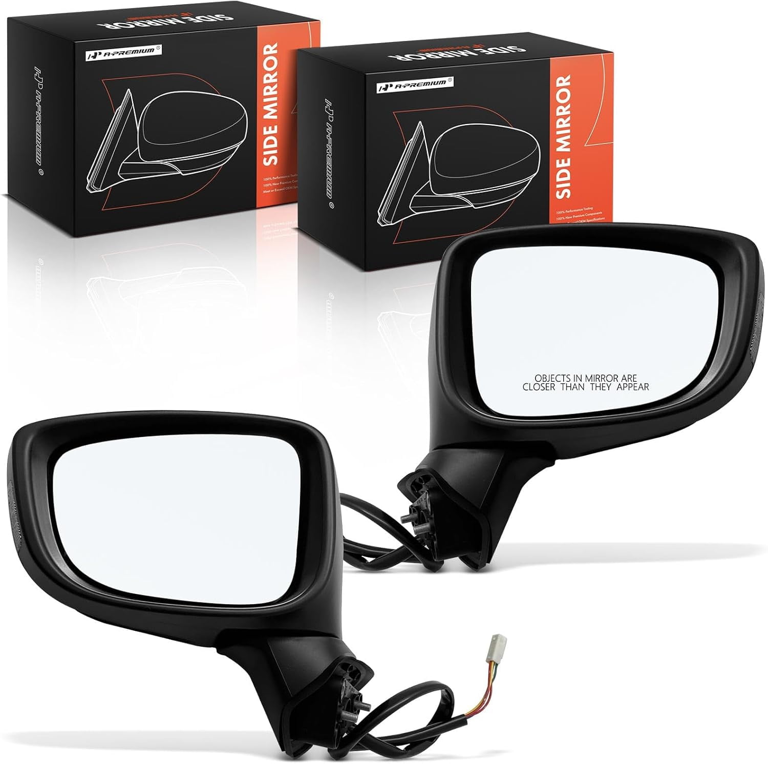 A-Premium Pair (2) Driver and Passenger Side Power Door Mirror ...
