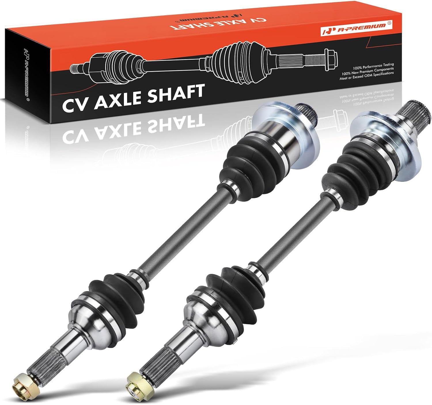 A-Premium Pair (2) Rear CV Axle Shaft Assembly Compatible with Yamaha ...