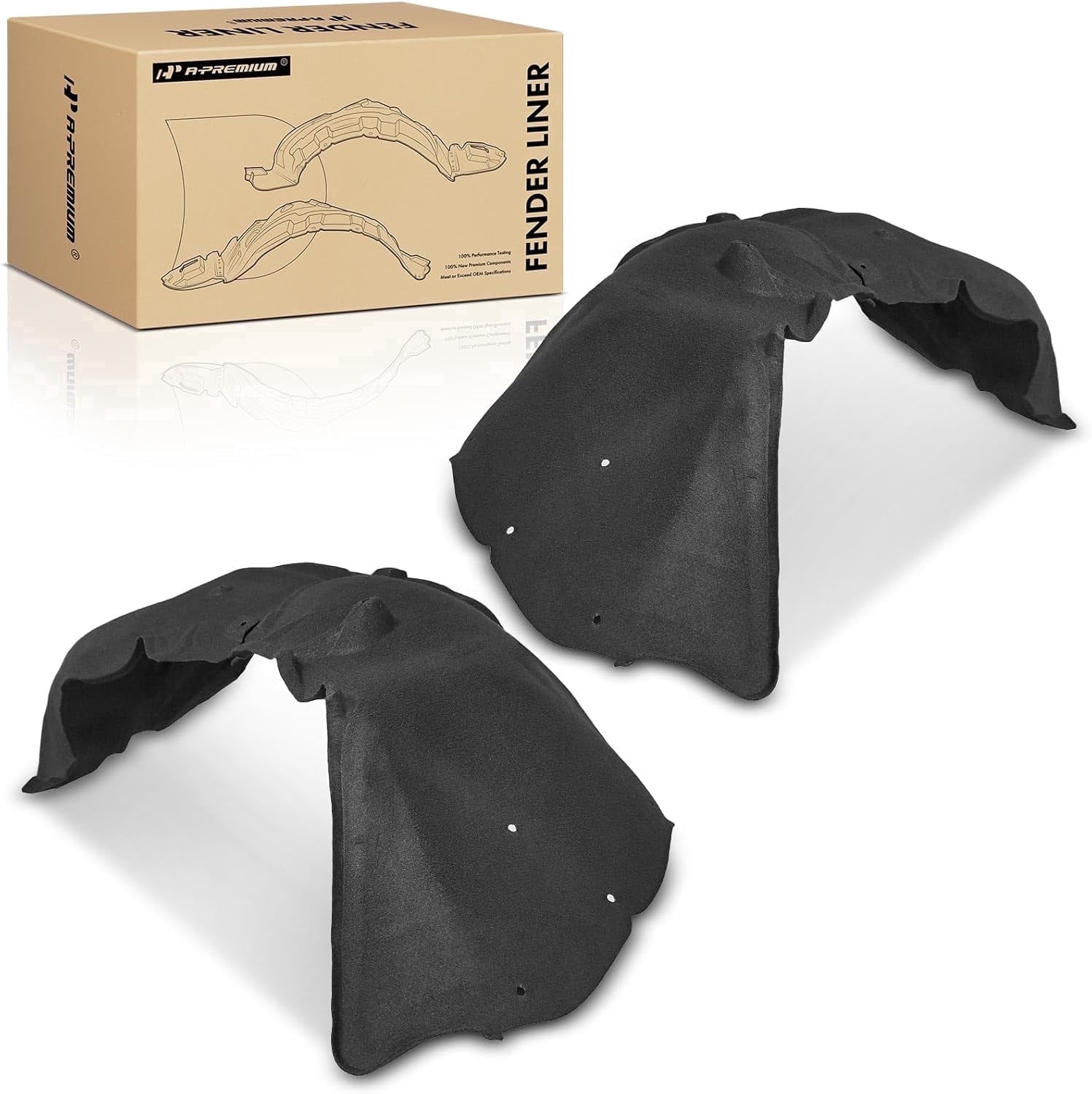 A-Premium Pair Front Inner Wheel Fenders Liner Splash Shield Set ...