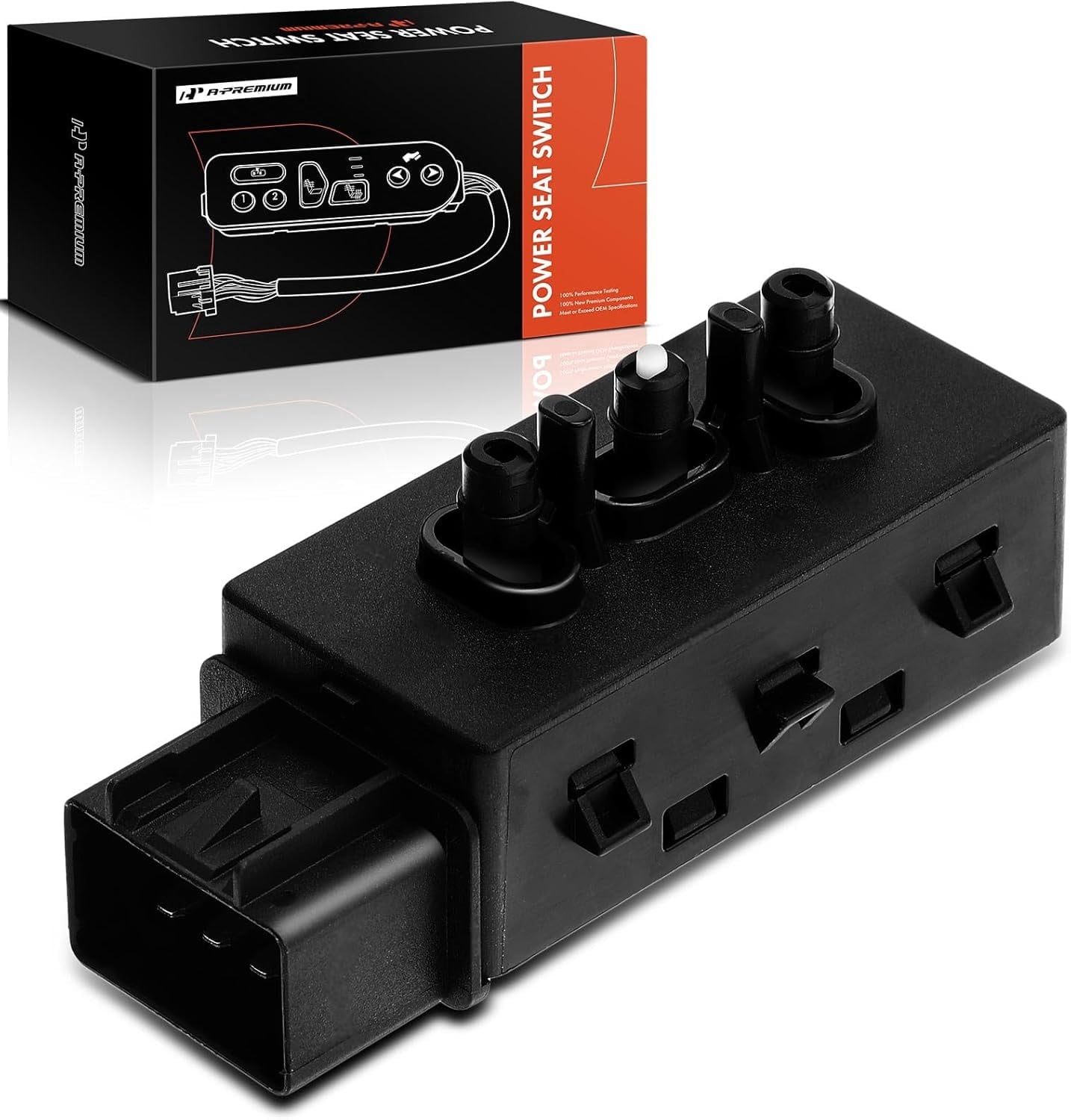 A-Premium Power Seat Switch 6 Way Driver Compatible with 2005-2017 ...