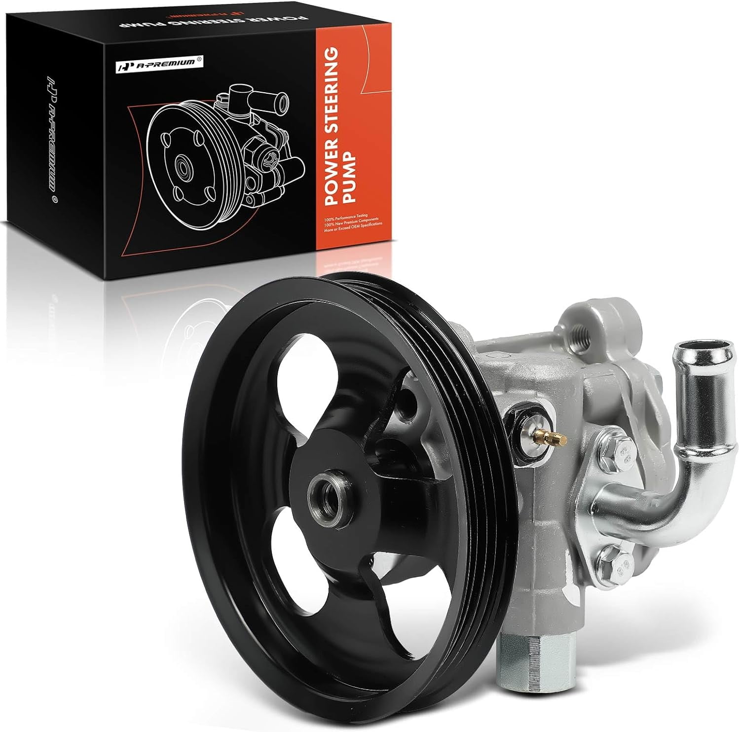 A-Premium Power Steering Pump, with Pulley, Compatible with Chevrolet ...