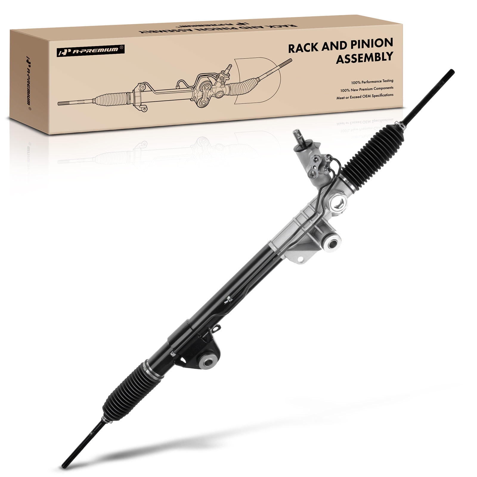 A-Premium Power Steering Rack and Pinion Assembly with Boots Compatible ...