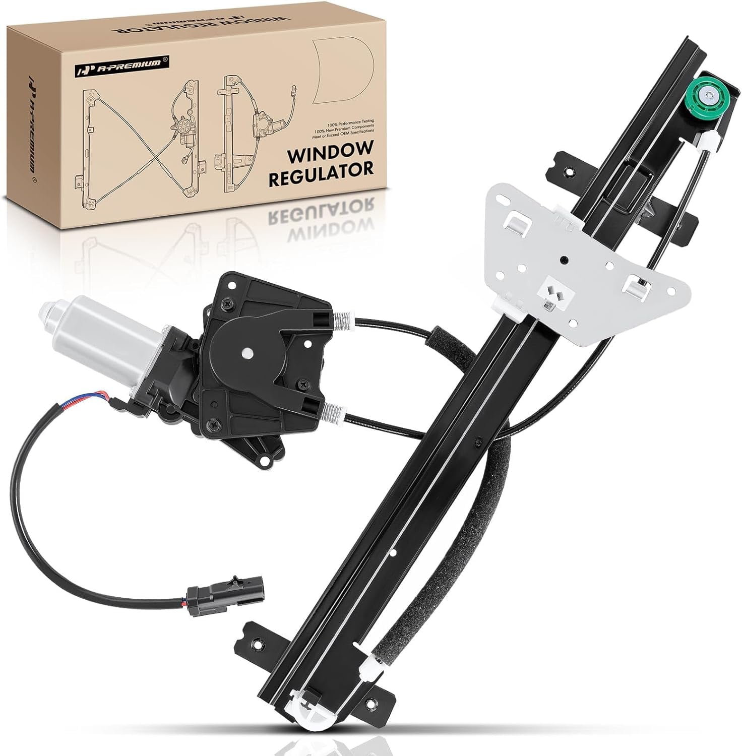 A-Premium Power Window Regulator with Motor Replacement, Front Left ...