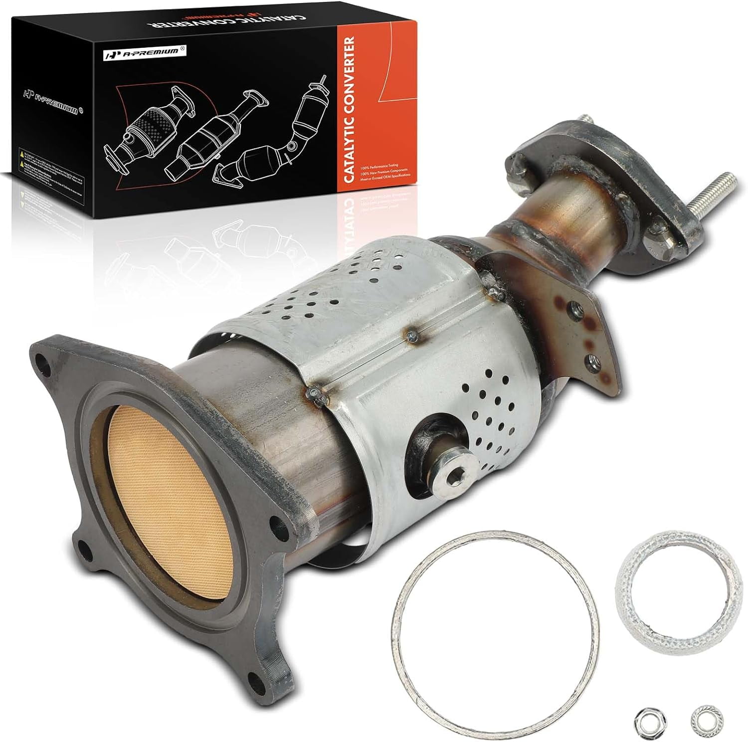 A-Premium Rear Catalytic Converter Kit Direct-Fit Compatible with Ford ...