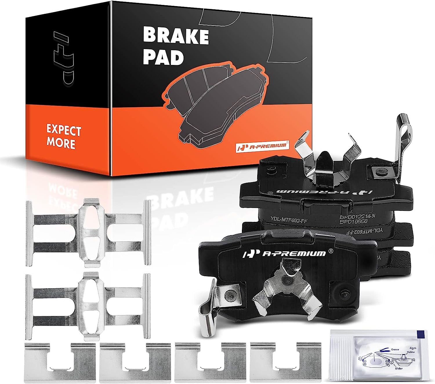 A-Premium Rear Ceramic Disc Brake Pads Set Compatible with Select Acura ...
