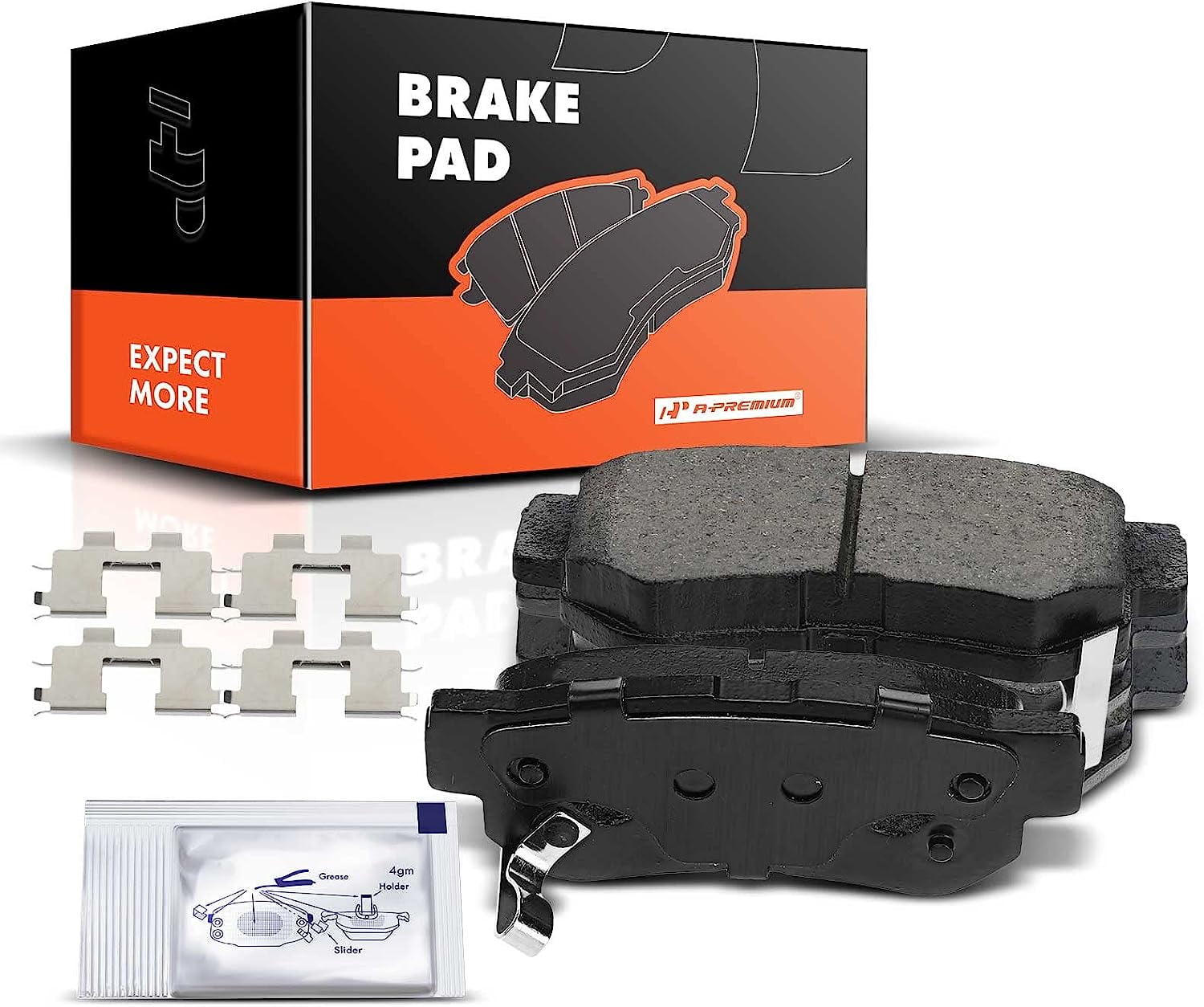 A-Premium Rear Ceramic Disc Brake Pads Set Compatible with Select ...