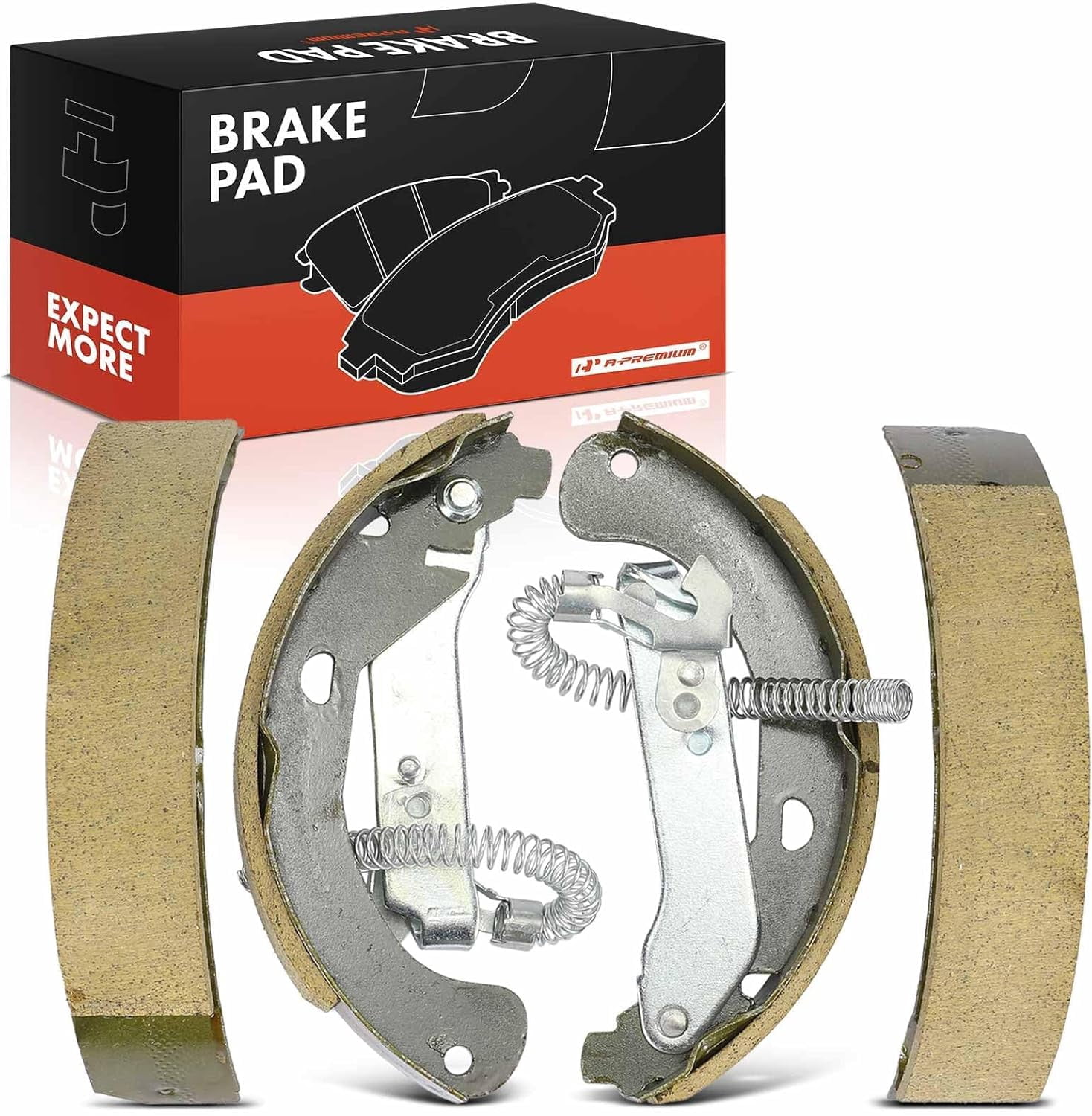 A-Premium Rear Ceramic Drum Brake Shoes Set Compatible with Select ...