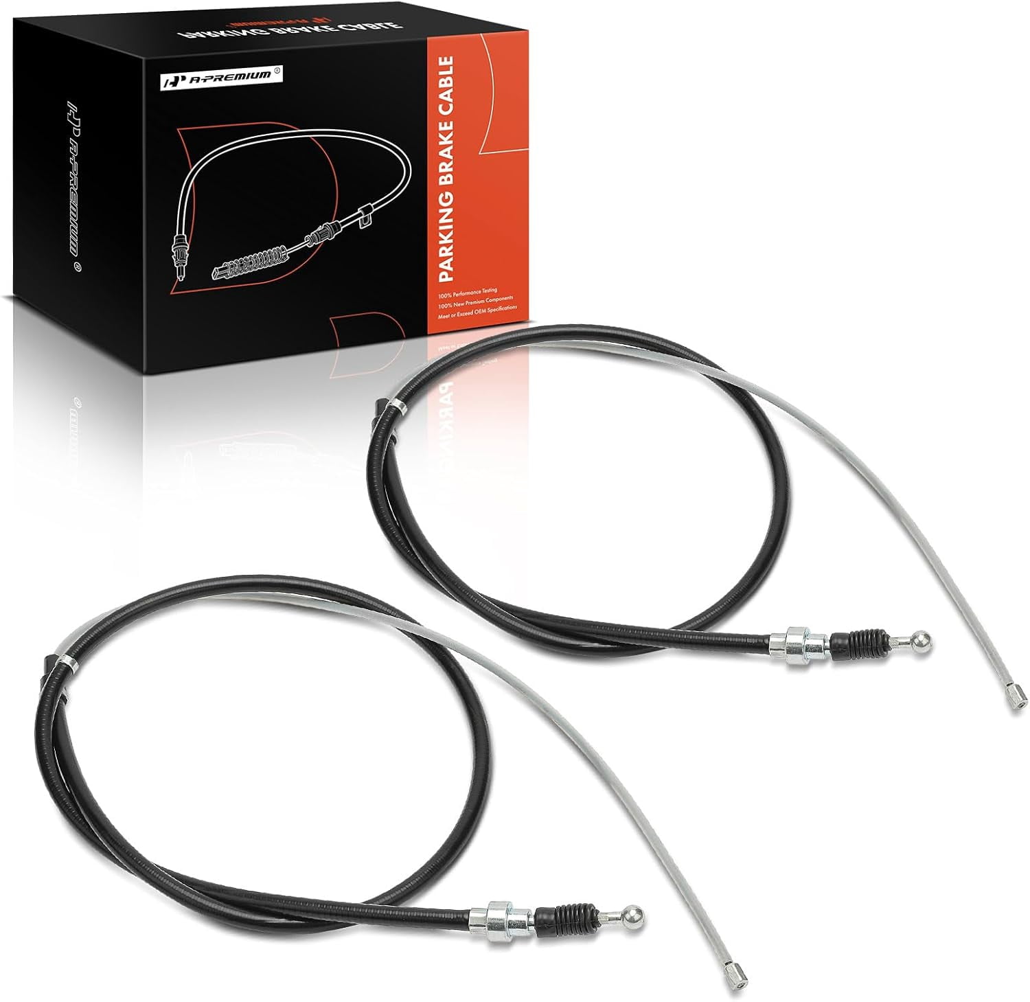 A-Premium Rear Driver and Passenger Side Parking Brake Cable Assembly ...