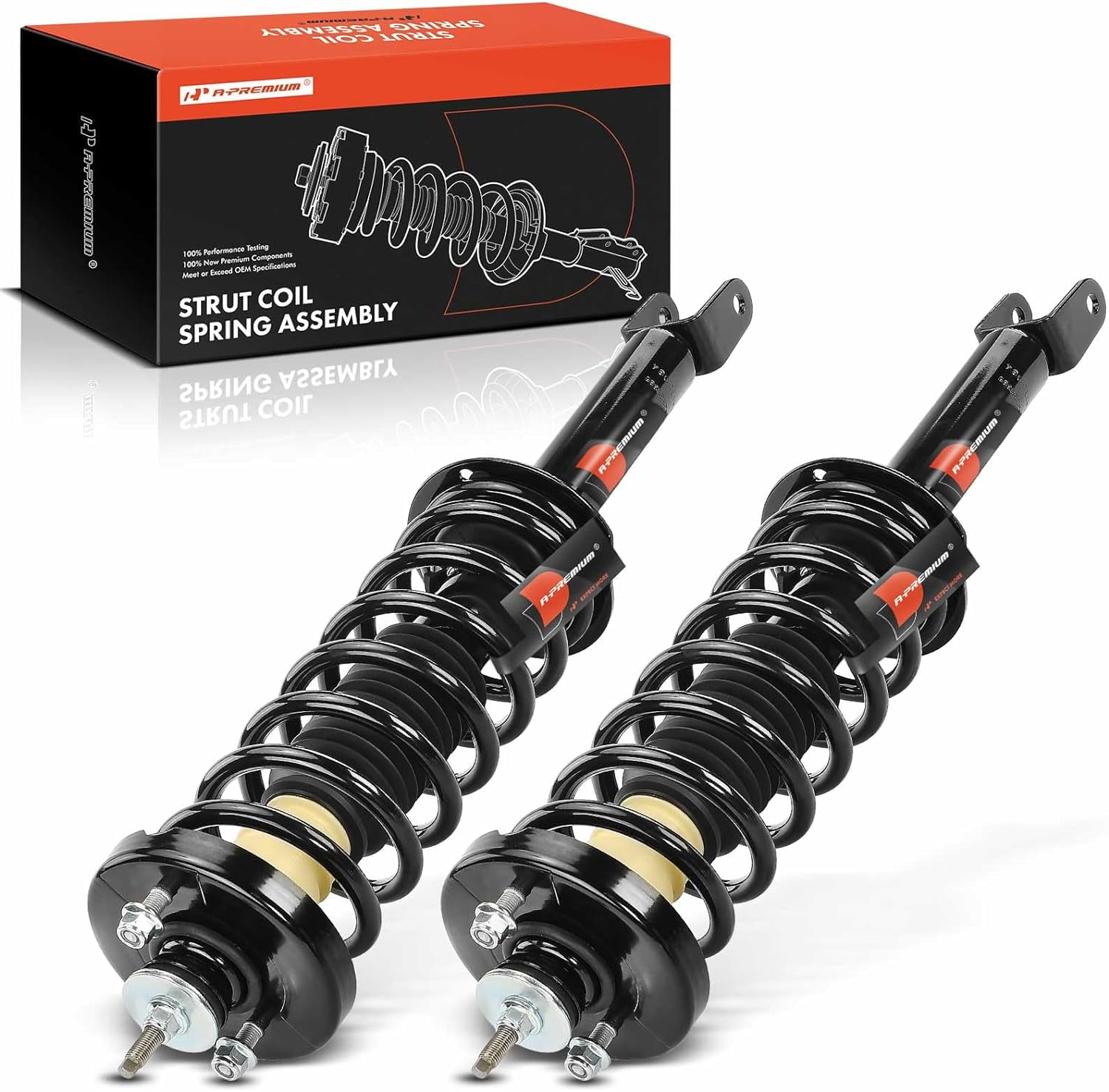 A-Premium Rear Pair (2) Complete Strut and Coil Spring Assembly ...