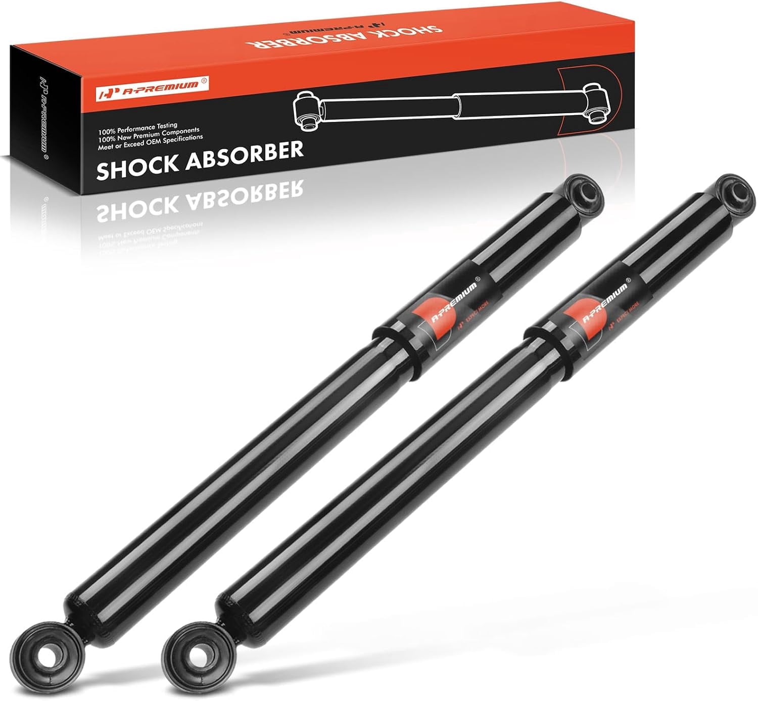 A-Premium Rear Pair (2) Shock Absorber Compatible with Chevrolet ...