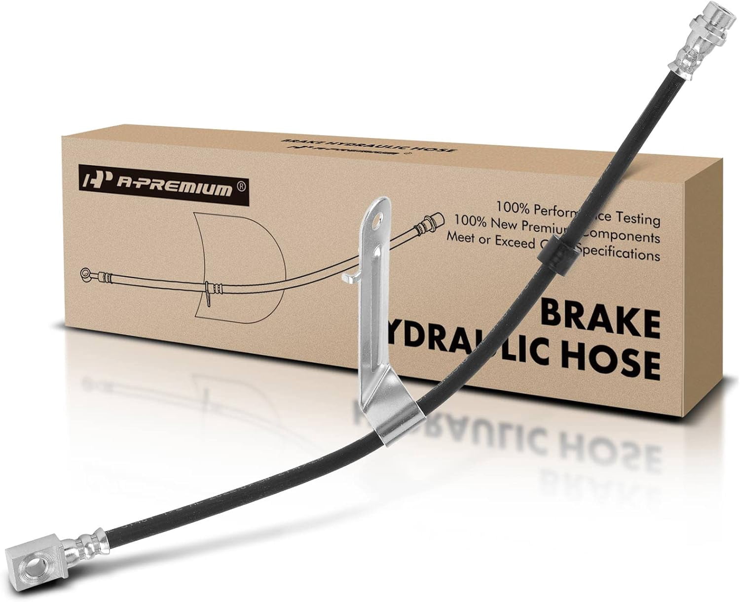 A-Premium Rear Passenger Brake Hydraulic Hose Compatible with Select ...
