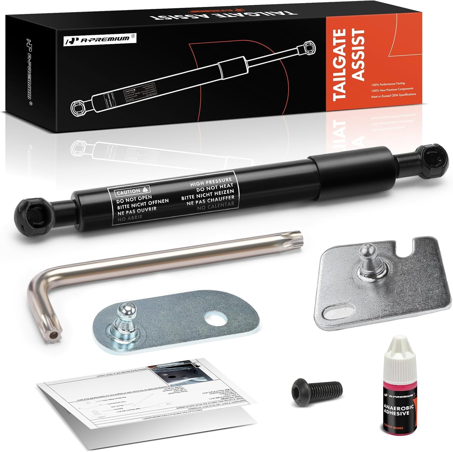 A-Premium Rear Tailgate Lift Supports Gas Spring Struts Compatible with ...