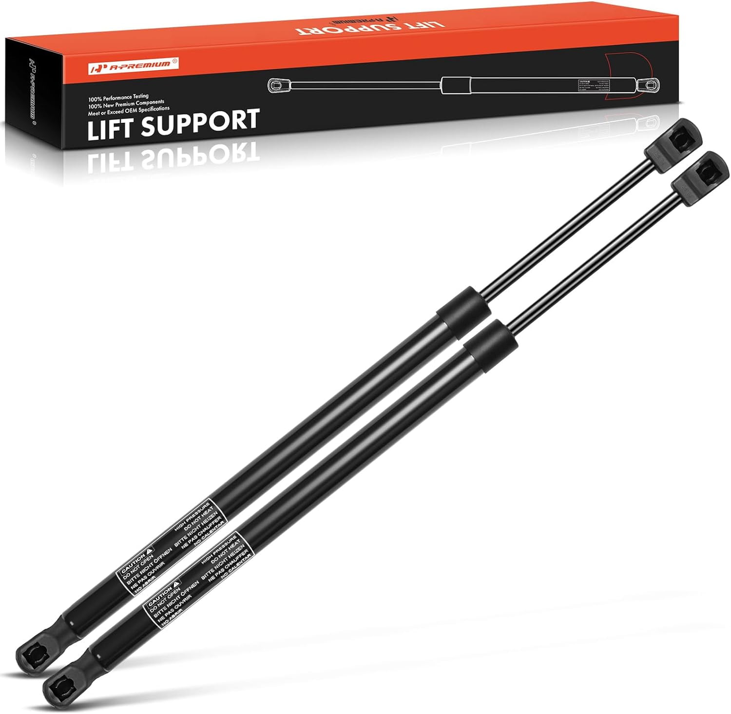 A-Premium Rear Tailgate Lift Supports Shock Struts Compatible with ...