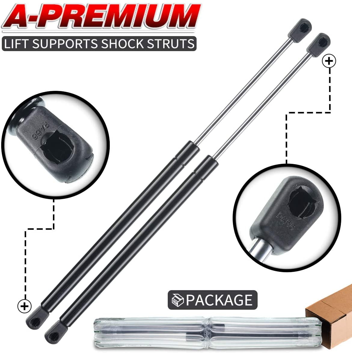 A-Premium Rear Window Lift Supports Shock Struts Replacement for ...