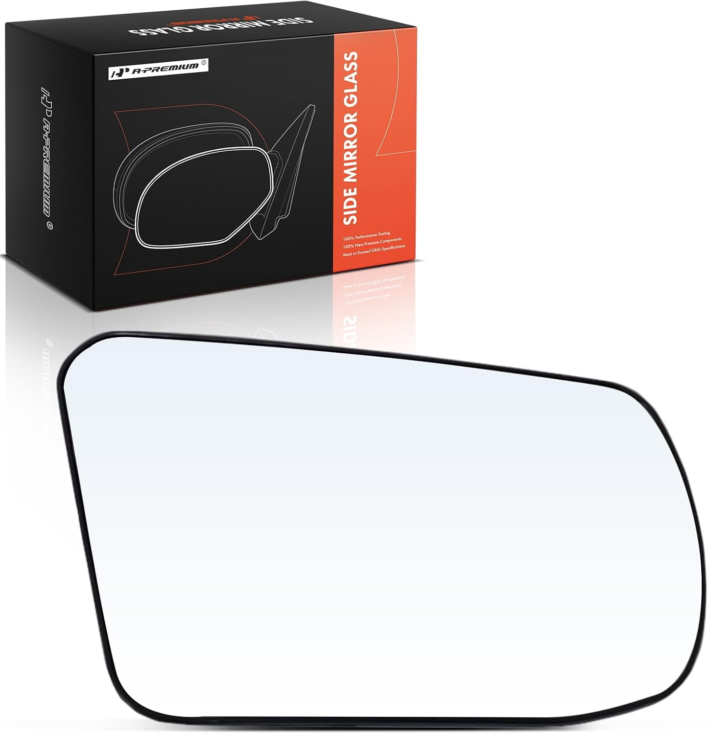 A-Premium Right Passenger Side Heated Mirror Glass with Backing Plate ...