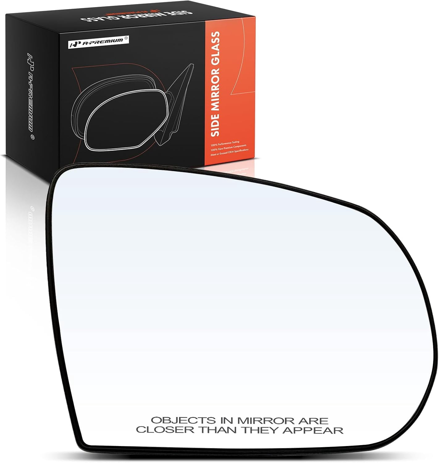 A-Premium Right Passenger Side Manual Non-Heated Mirror Glass with ...