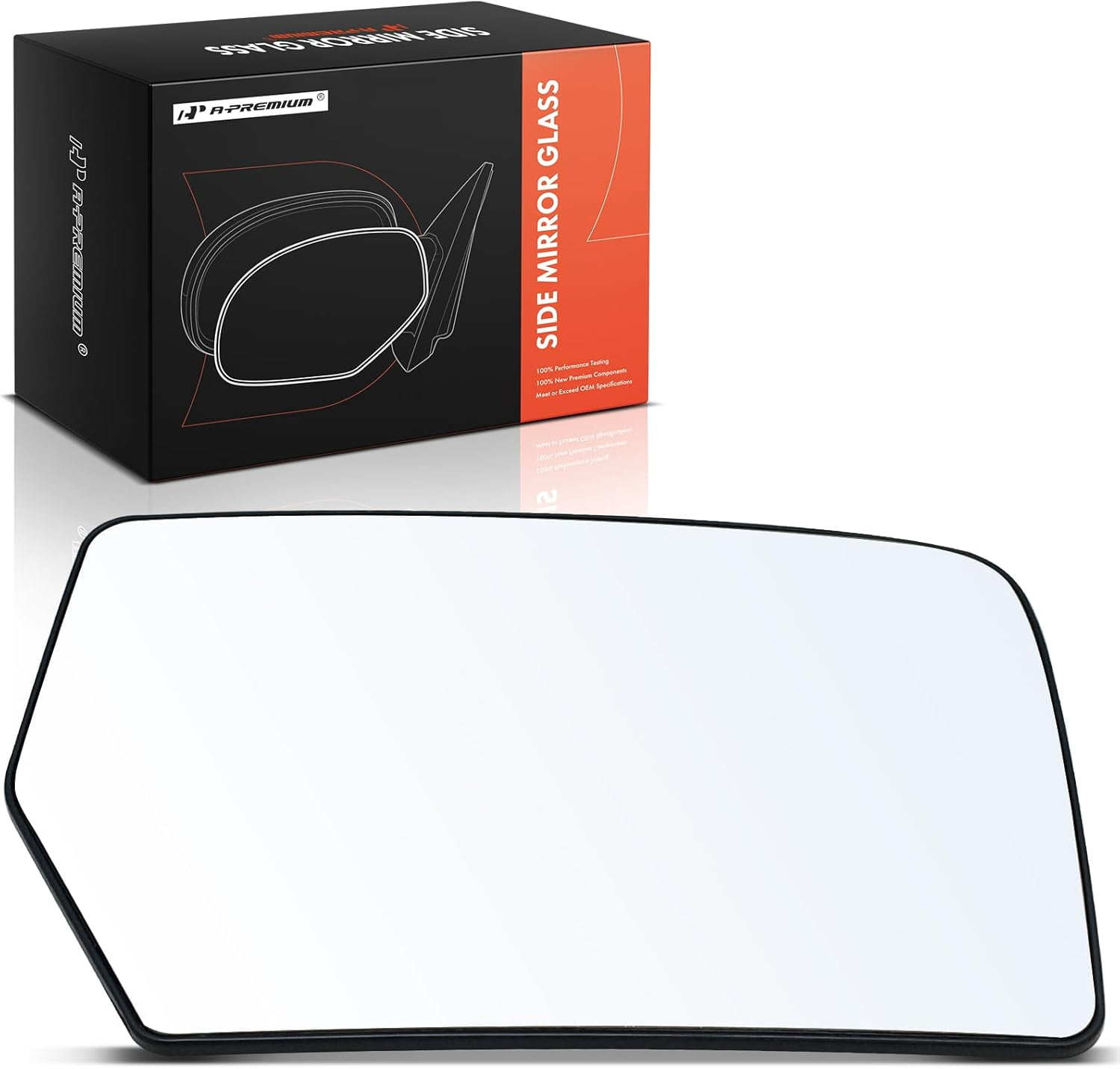 A-Premium Right Passenger Side Non-Heated Mirror Glass with Backing ...