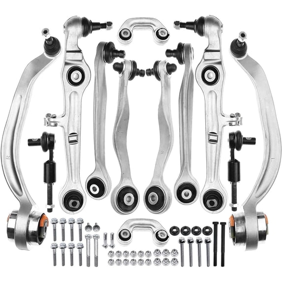 A-Premium Set of 12Pcs Upper Control Arm Lower Control Arm Outer Tie ...