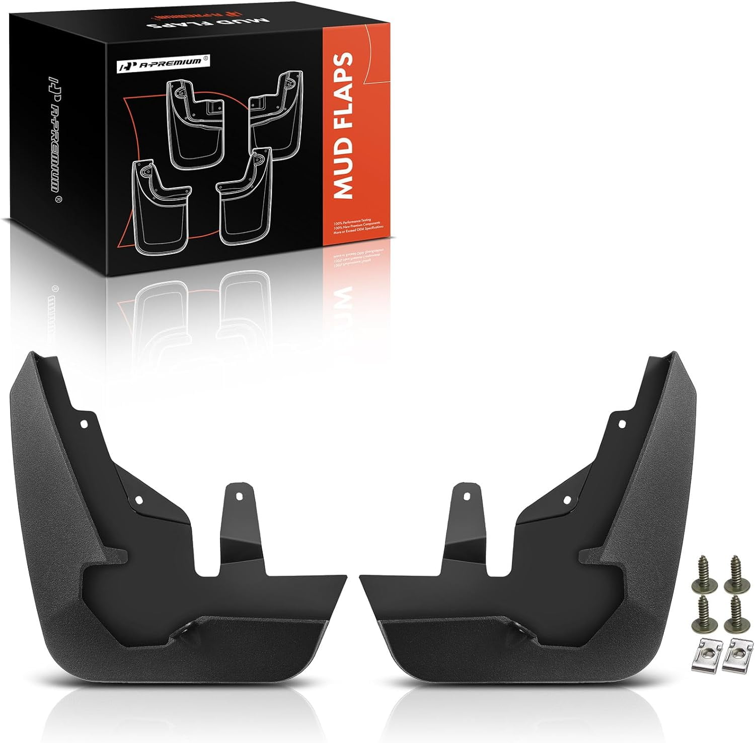 A-Premium Set of 2-PC Front Mud Flaps Splash Guards Compatible with ...