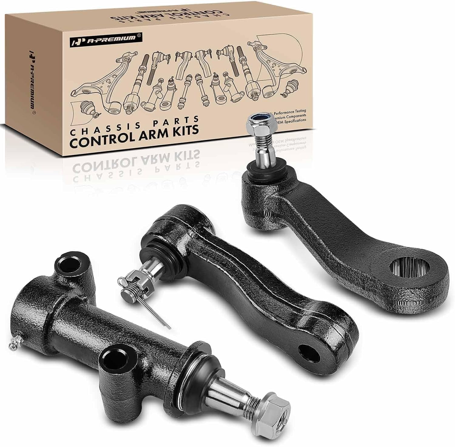 A-Premium Set of 3, Pitman Arm K6654 & Idler Arm K6535 & Idler Arm ...