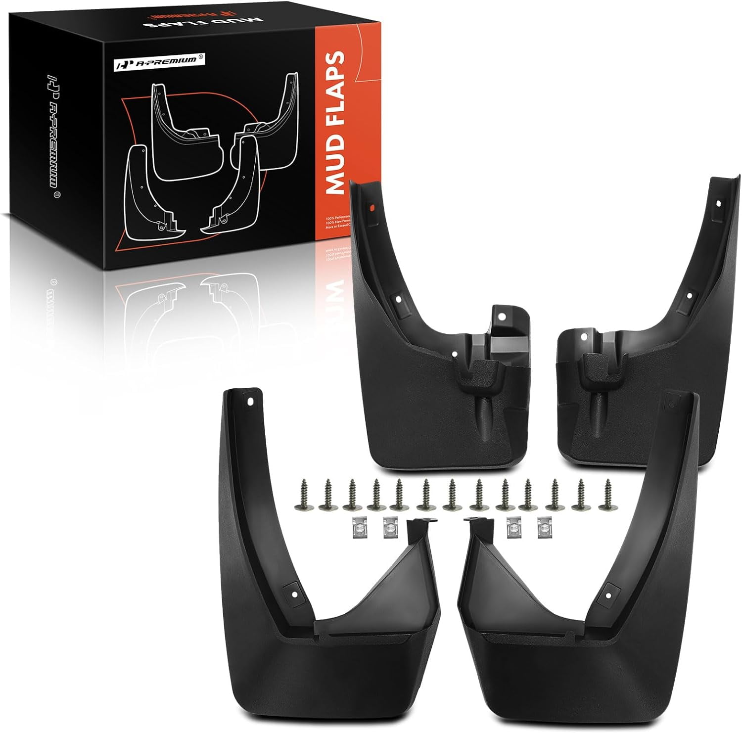 A-Premium Set of 4PCS Mud Flaps Splash Guards Mudflaps Mudguards with ...