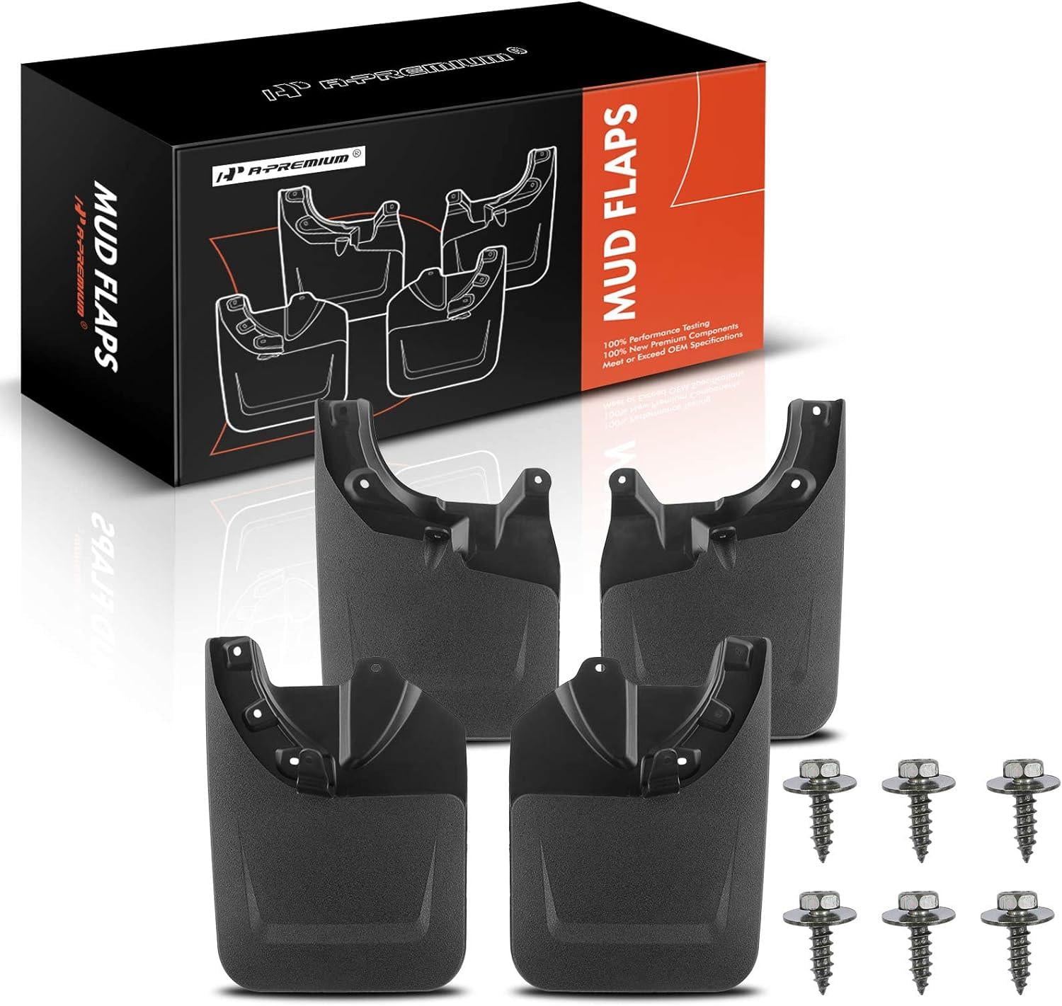 A-Premium Set of 4PCS Mud Flaps Splash Guards Mudguards Mudflaps with ...
