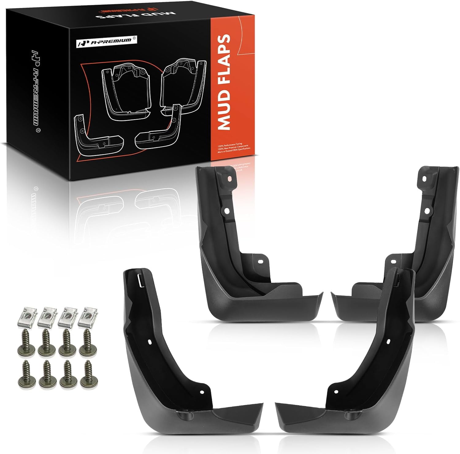 A-Premium Set of 4PCS Mud Flaps Splash Guards Mudguards Mudflaps W ...