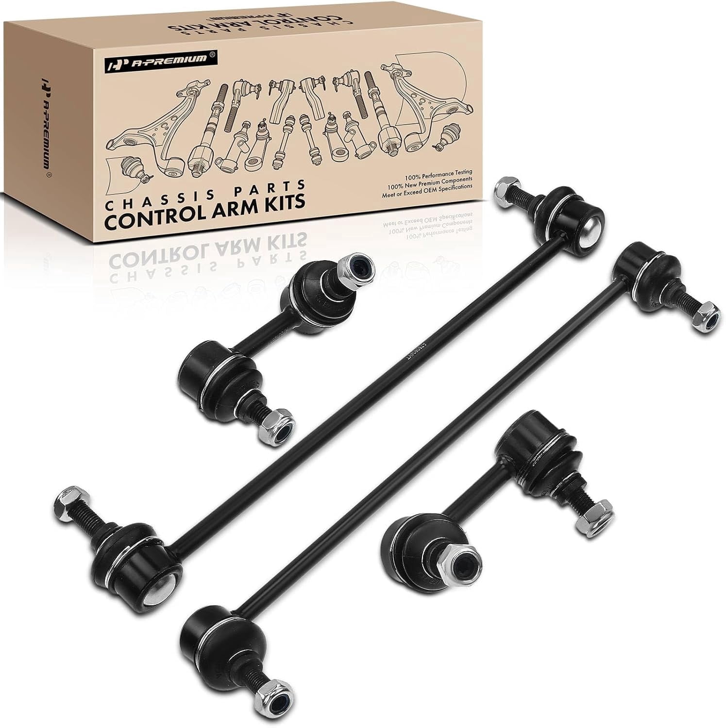 A-Premium Front and Rear Sway Bar Links Kit, Set of 4, Honda Civic 2012 ...