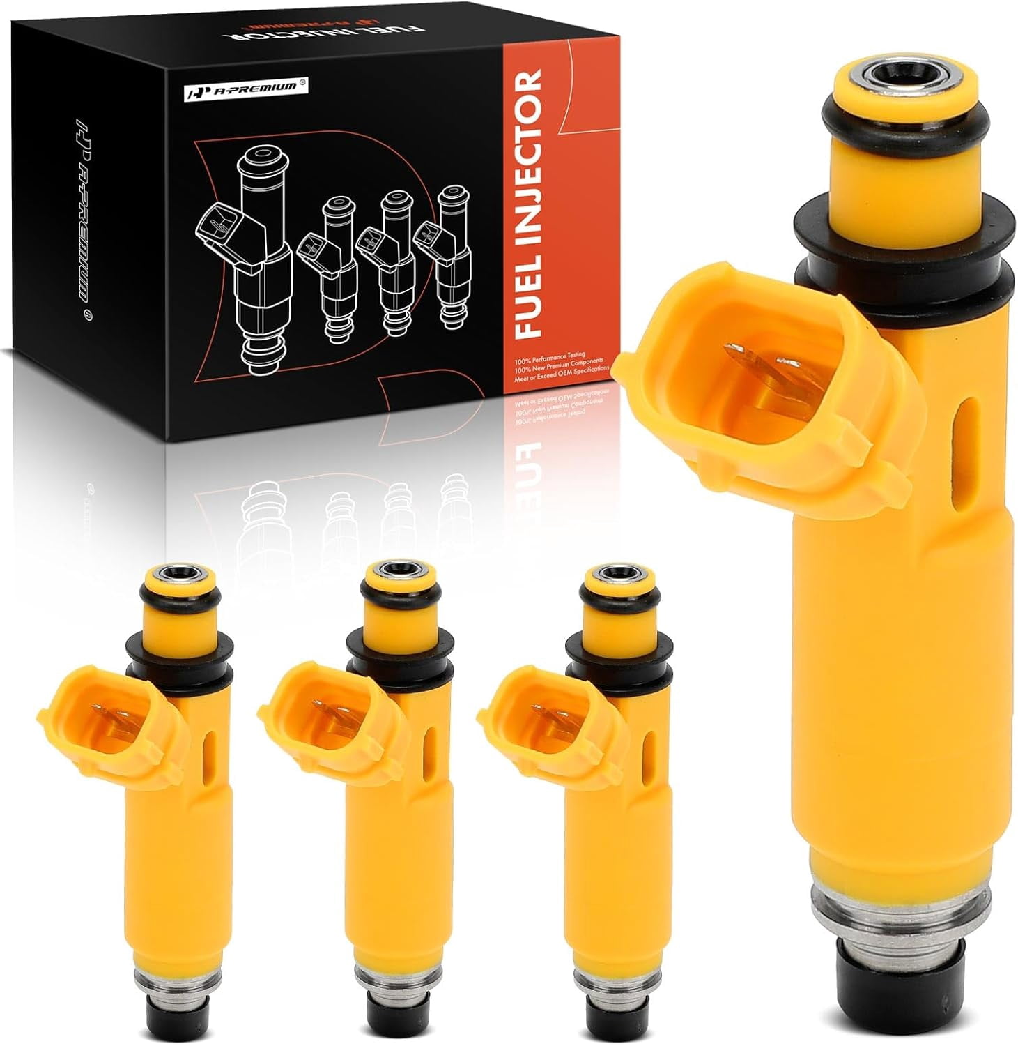 A-Premium Set of 4 Fuel Injectors Compatible with Mazda RX-8 RX8 2004 ...