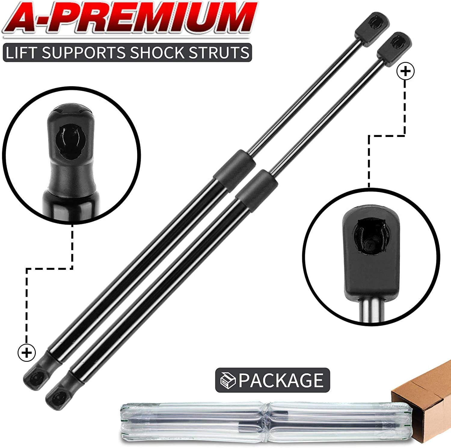 A-Premium Tailgate Lift Supports Shock Struts Spring Prop Compatible ...