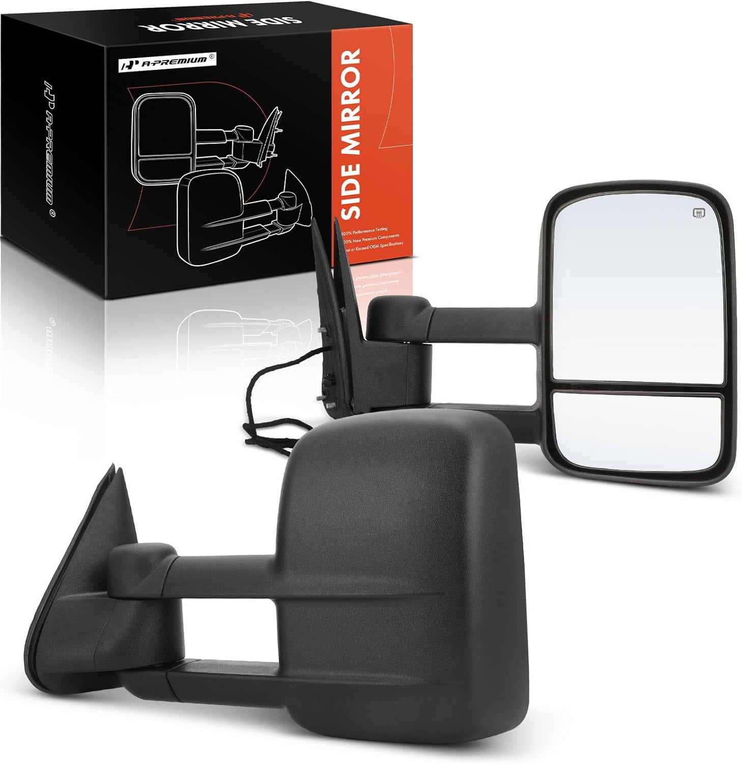 A-Premium Towing Mirrors Compatible with Chevrolet Silverado, Tahoe ...