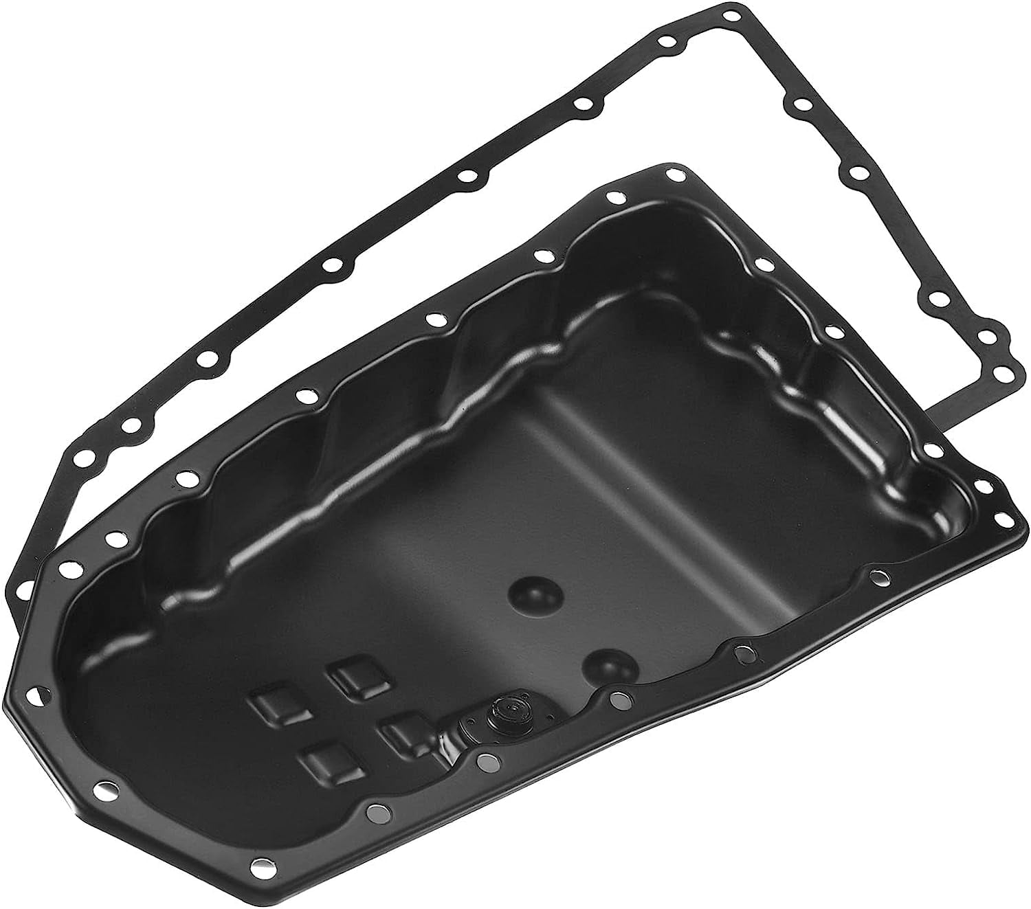 A-Premium Transmission Oil Pan with Drain Plug & Gasket Compatible with ...
