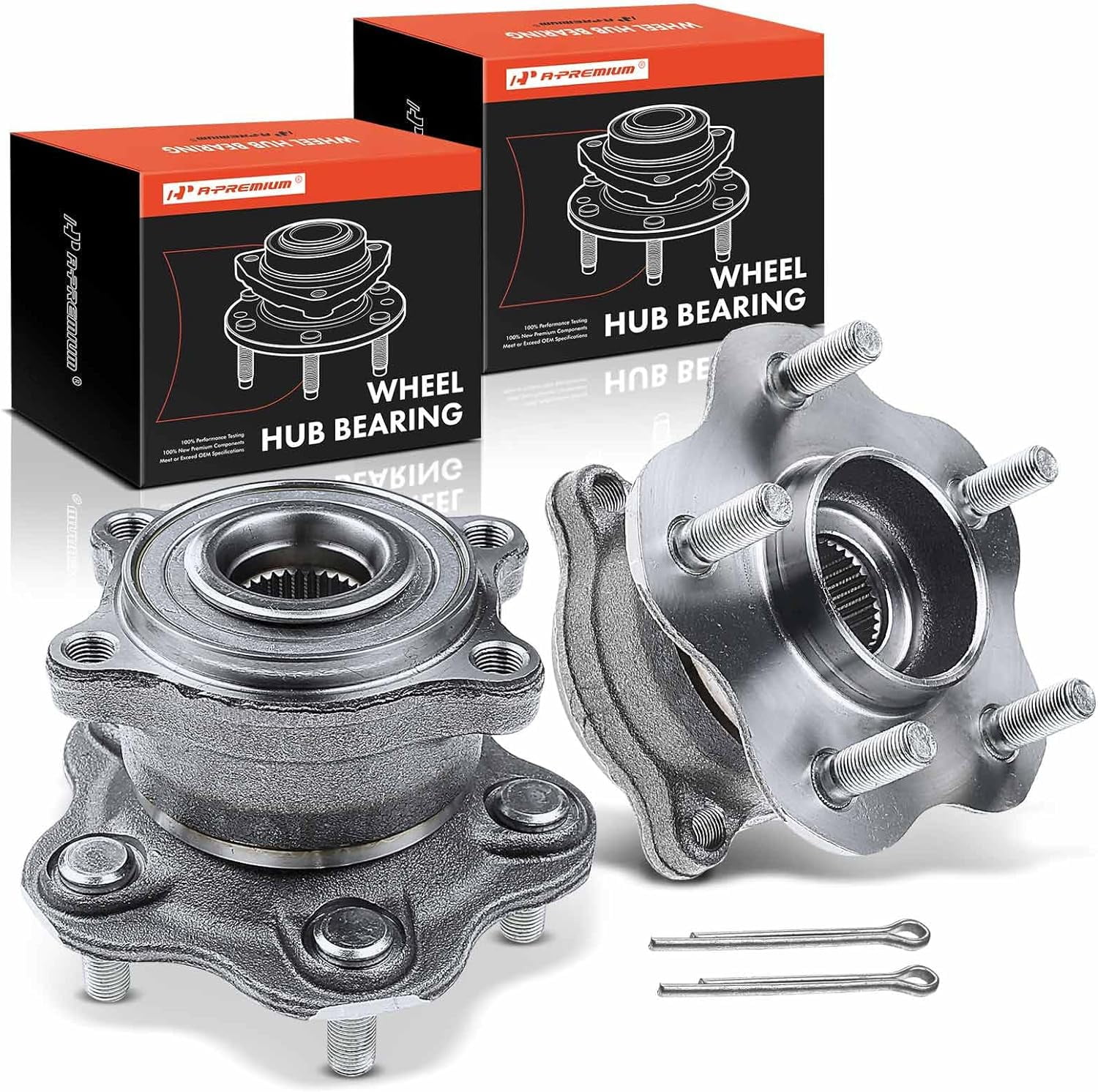A-Premium Wheel Bearing and Hub Assembly Compatible with Infiniti EX35 ...
