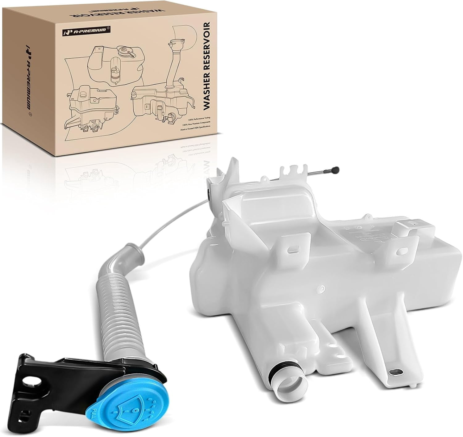 A-Premium Windshield Washer Reservoir Tank Assembly with Standard ...