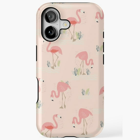 A Pretty Flamingo Design Protective Case for iPhone 11 12 13 14 15 16 ...