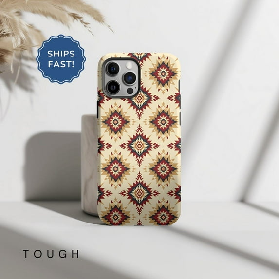 A Protective Phone Case with a Western Aztec Pattern for 17 16 15 14 13 ...