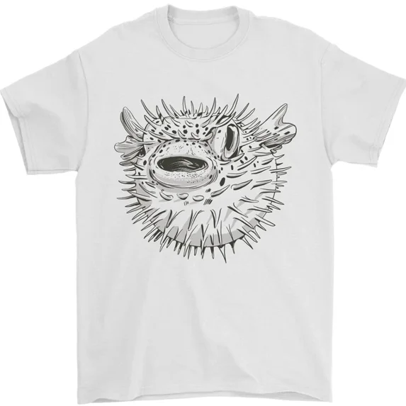 A Pufferfish Puffer Illustration T-Shirt - Walmart.com