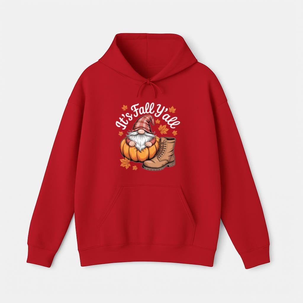 A Pumpkin Gnome Autumn Tree Hello Fall Its Fall Yall Graphic Print ...